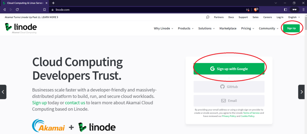 Linode Docs How To Create A 5 Monthly Linode Virtual Private Server Solid Future
