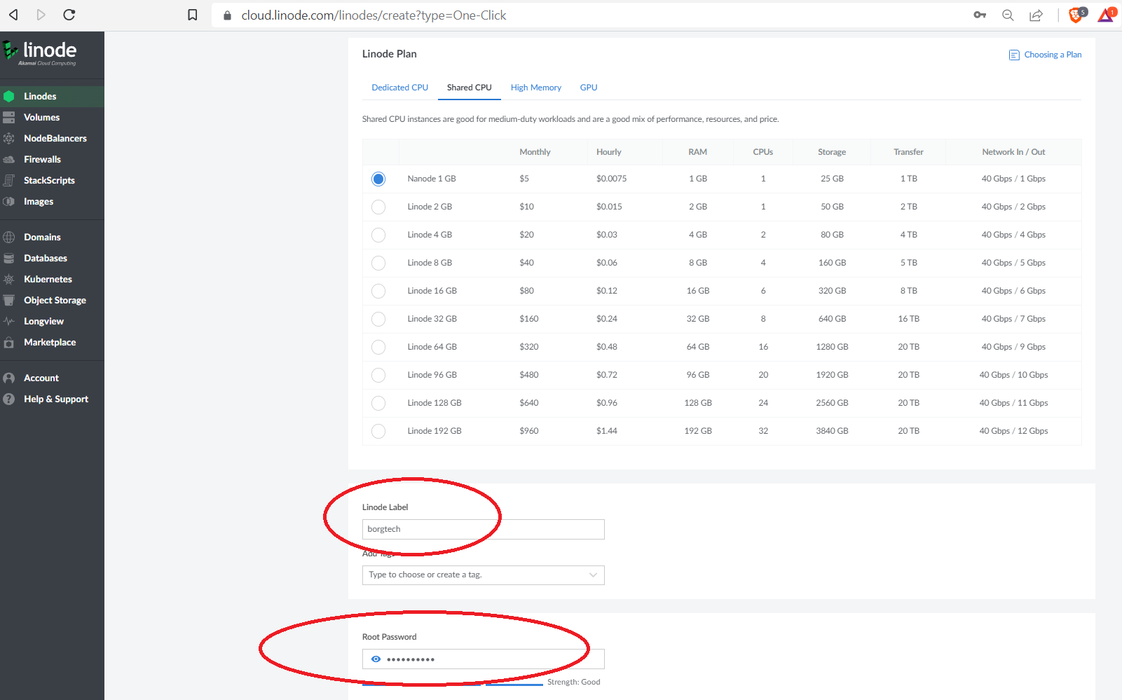 Linode Docs How To Create A 5 Monthly Linode Virtual Private Server 4692
