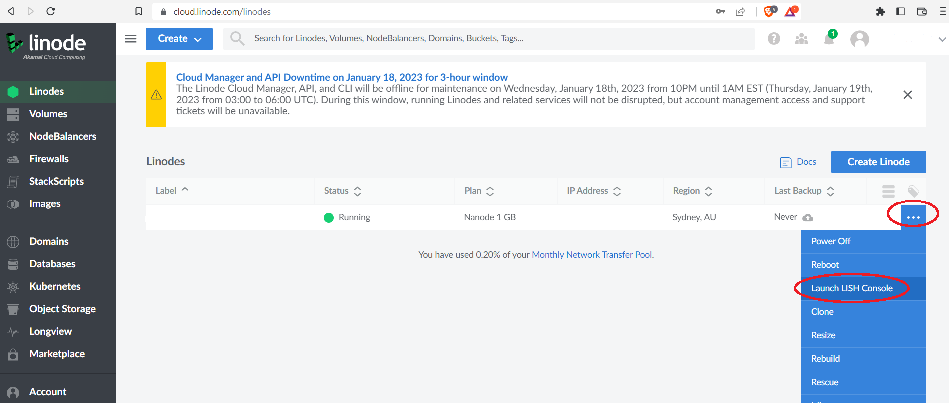 Linode Docs How To Create A 5 Monthly Linode Virtual Private Server Solid Future